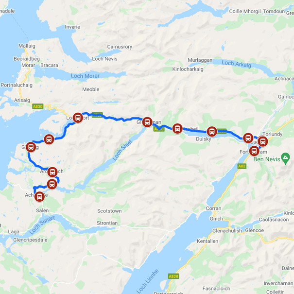 Acharacle - Fort William | Shiel Buses