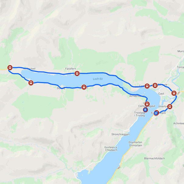Treslaig - Fort William | Shiel Buses